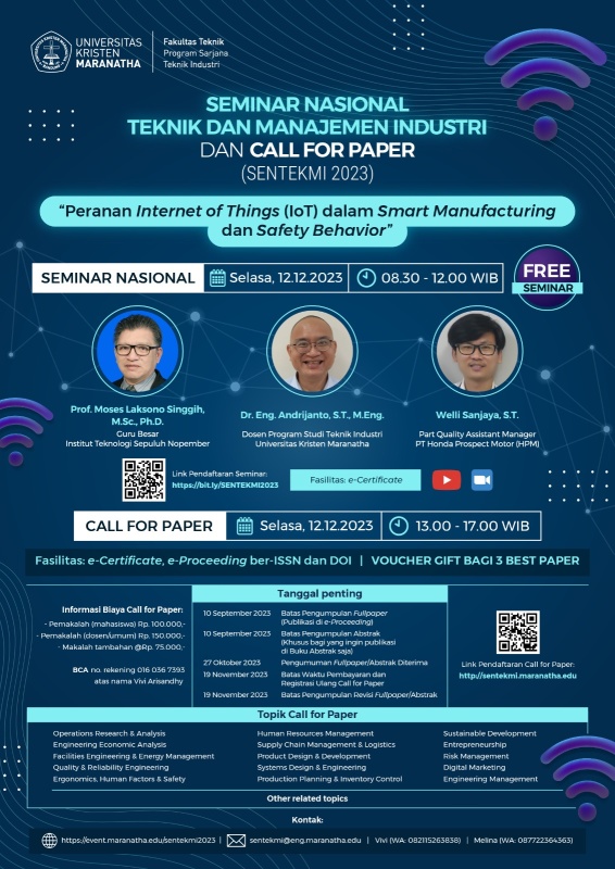 Seminar Nasional Teknik dan Manajemen Industri